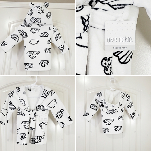 okie dokie | Pajamas | Nwt Okie Dokie Hooded Towel Cloud Robe With Ears ...